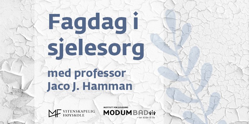 Fagdag i sjelesorg med Jaco J. Hamman | MF